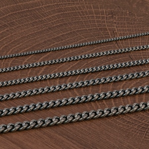 Cuban Chain Men's Necklace Men's Silver Chain Heavy Chain 925 Sterling ...