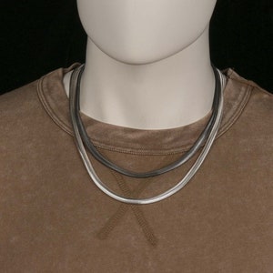 Snake Silver Chain Soft Snake Chain S925 Snake Neckalace 4mm 6mm - Etsy