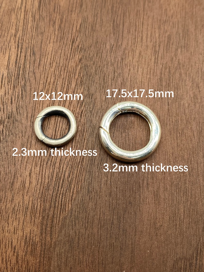 Chain Clasp Spring Ring Clasp Silver Claspcircle - Etsy