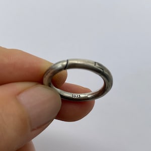 925 Silver Clasp Chain Clasp Round Spring Clasp,silver Circle Clasp,big ...