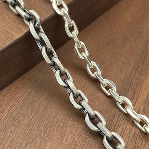 Cable Chain,diamond Cut Chain,gift for Boyfriend,mens Chain,silver ...
