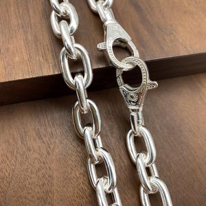 Silver Chain Key Chain Wallet Chain Mens Necklace 925 Sterling Silver ...