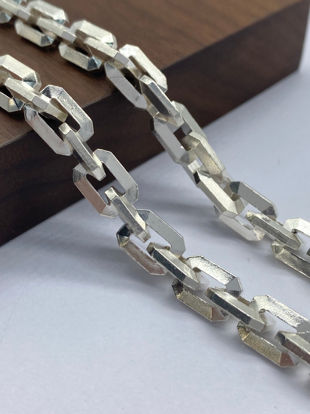 Silver Chain,mens Nekclace,rectangular Box Chain,mens Chain,gift for ...