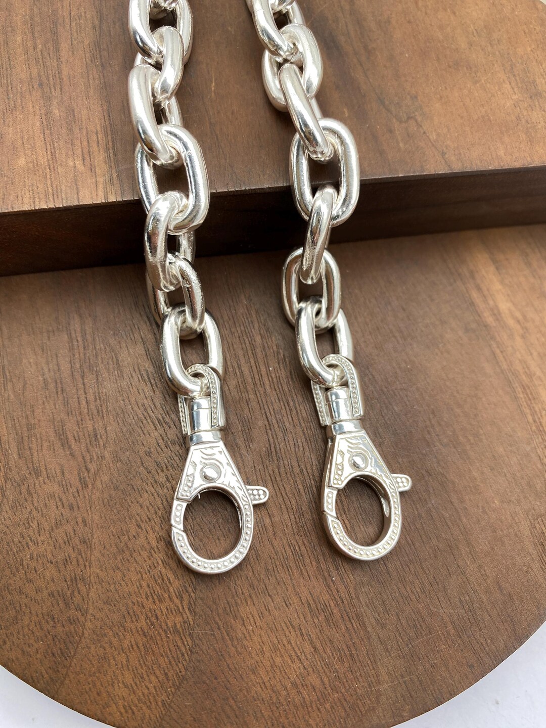 Silver Chain Key Chain Wallet Chain Mens Necklace 925 Sterling Silver ...