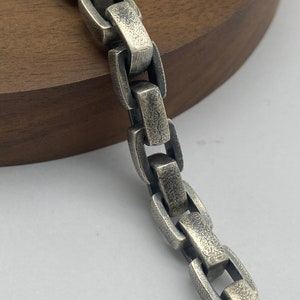Mens Chunky Box Chain: Handmade 925 Sterling Silver (8.3mm) - Etsy