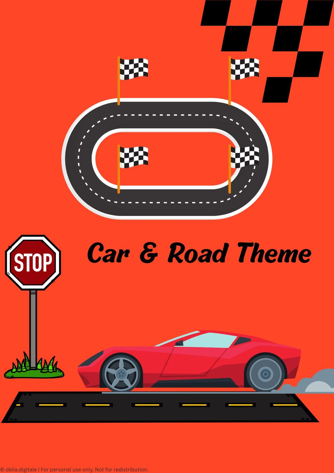 Printable Car-themed Board Game for Kids, Alphabet & Number Tracing ...