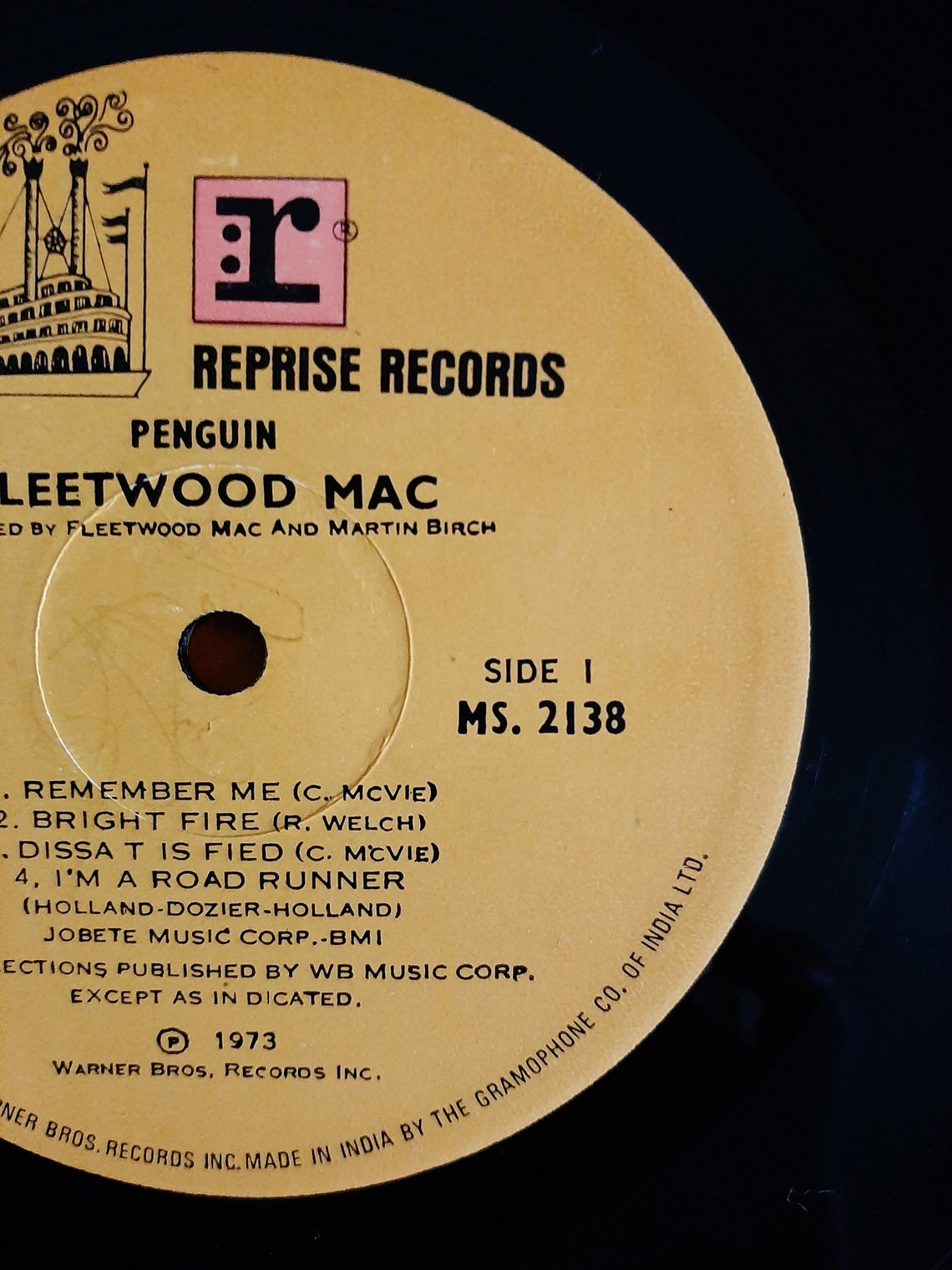 Extremely Rare Fleetwood Mac Penguin Vinyl 1973 India Edition VG++ ...