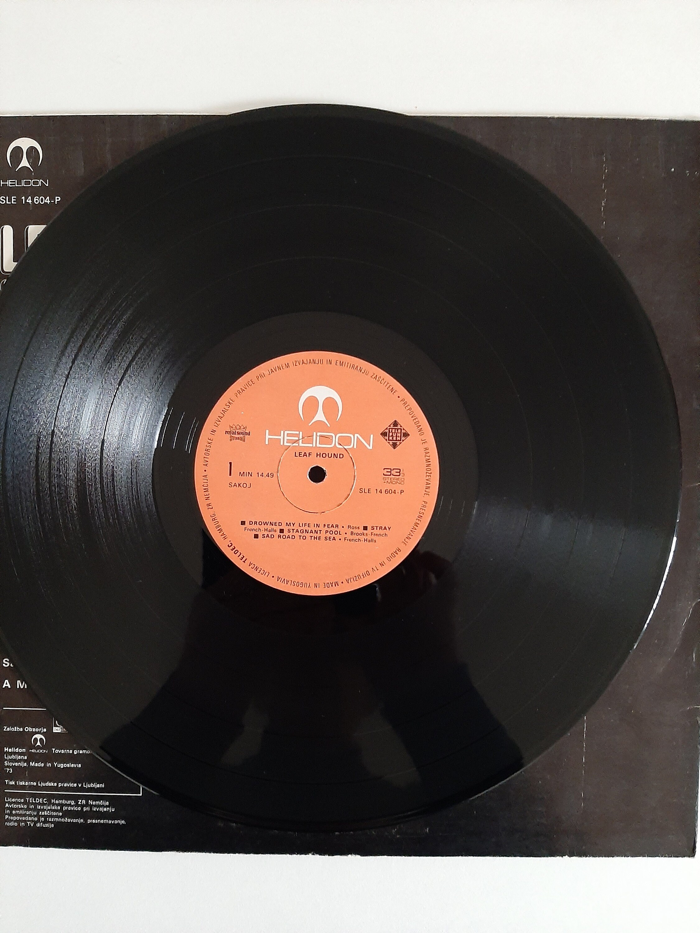 Rare Yugoslavija Leaf Hound Vinyl 1973 VG / Yugoslavian Edition Vinyl ...