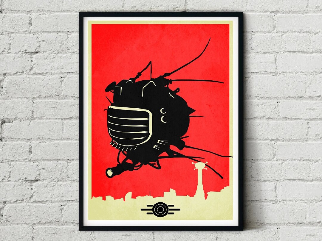 ED-E Eyebot Fallout New Vegas Shelter Propaganda Post - Etsy