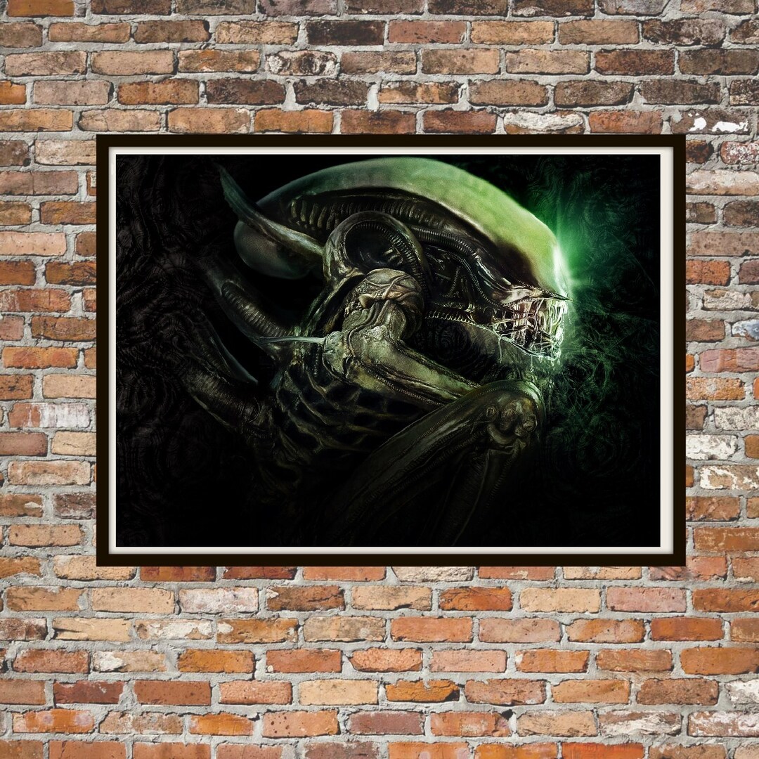 Alien Xenomorph Green Ridley Scott Retro Classic Horror Space - Etsy