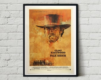 Clint Eastwood Pale Rider Movie Poster Print - Etsy