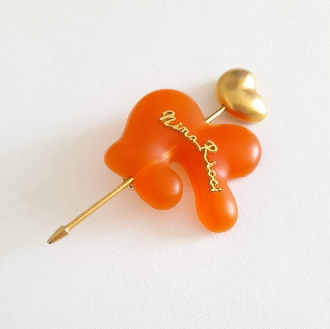 Nina Ricci - Large Vintage Resin Brooch With Initials, Gift for Her - Etsy