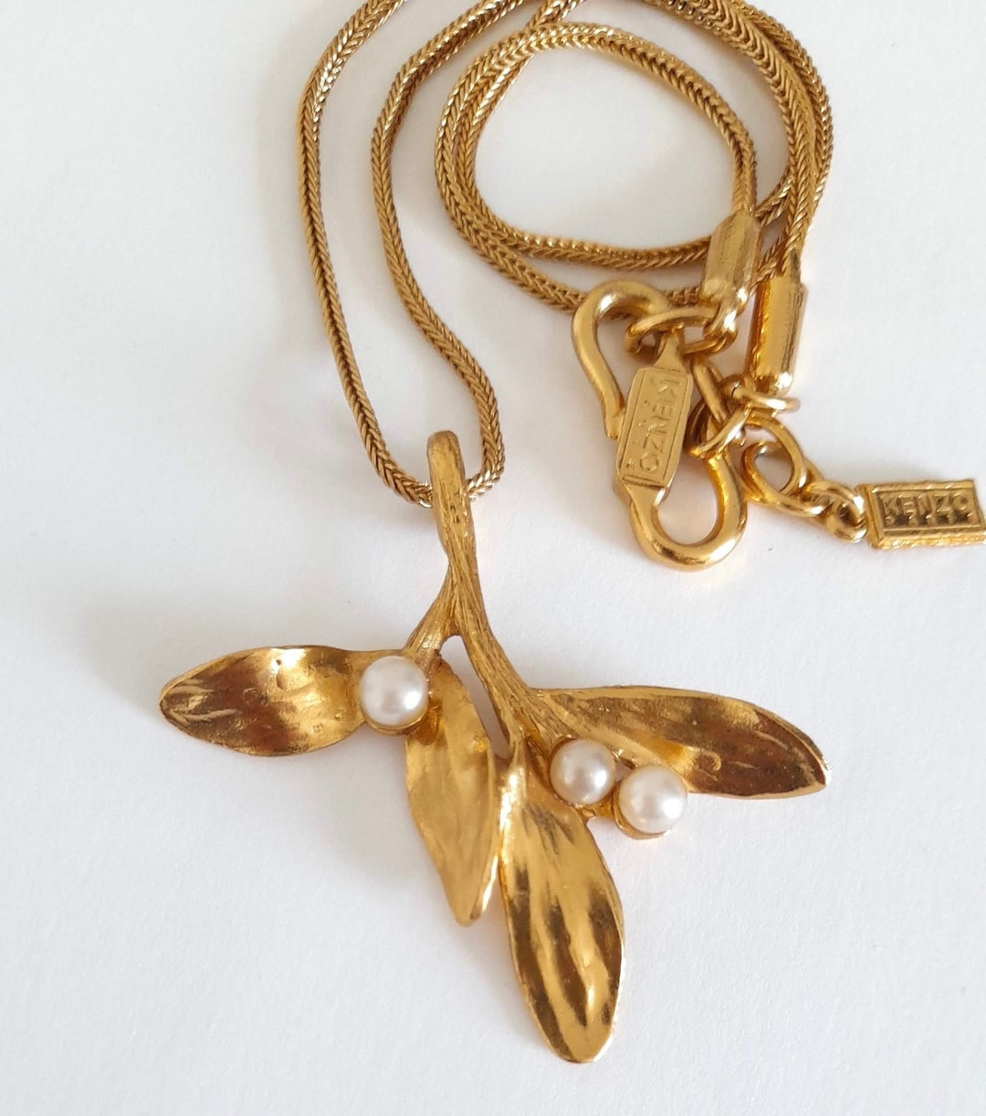 Kenzo Authentic Vintage Necklace With Pearls, Gift for Her - Etsy