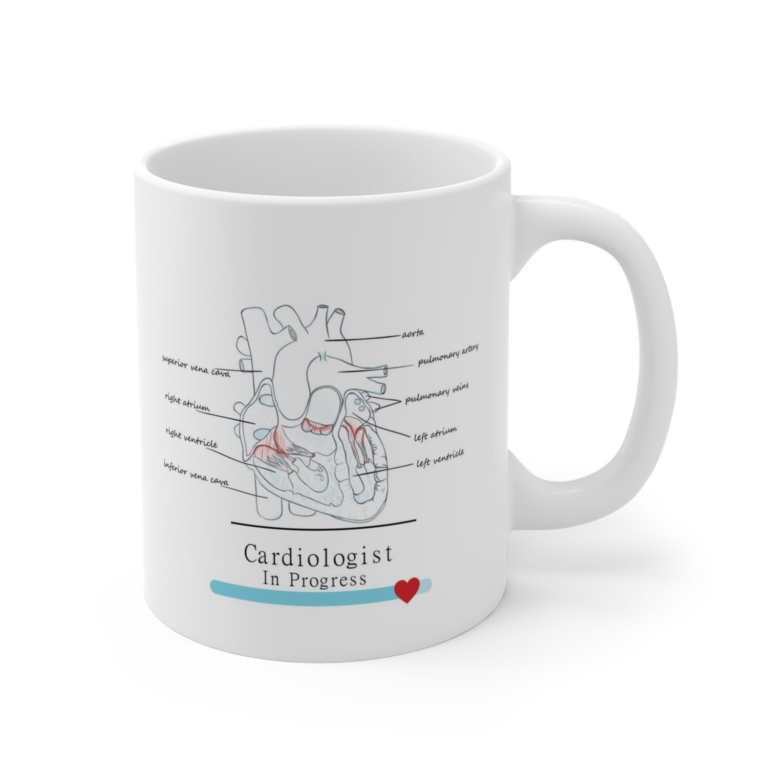 Cardiologist in Progress Mug, Doctor Mug PNG, Dr Mug, Doctor Gift PNG ...
