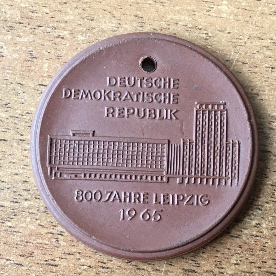 1965 Very Rare Old Vintage Porcelain Medal Germany GDR DDR 800 Years ...