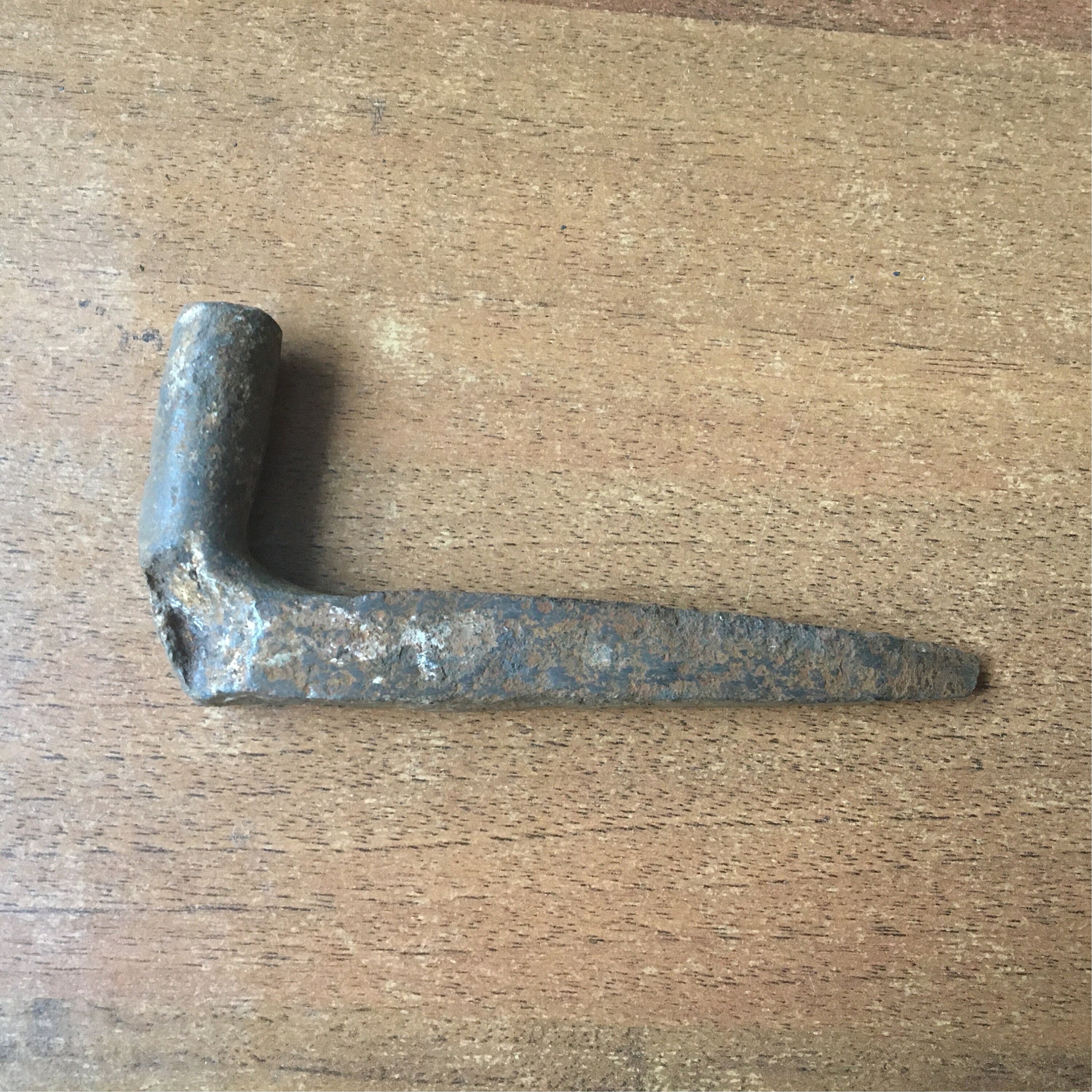 1890s Antique Hand Forged Iron Nail-in Brackets or Hooks, Circa Vintage ...