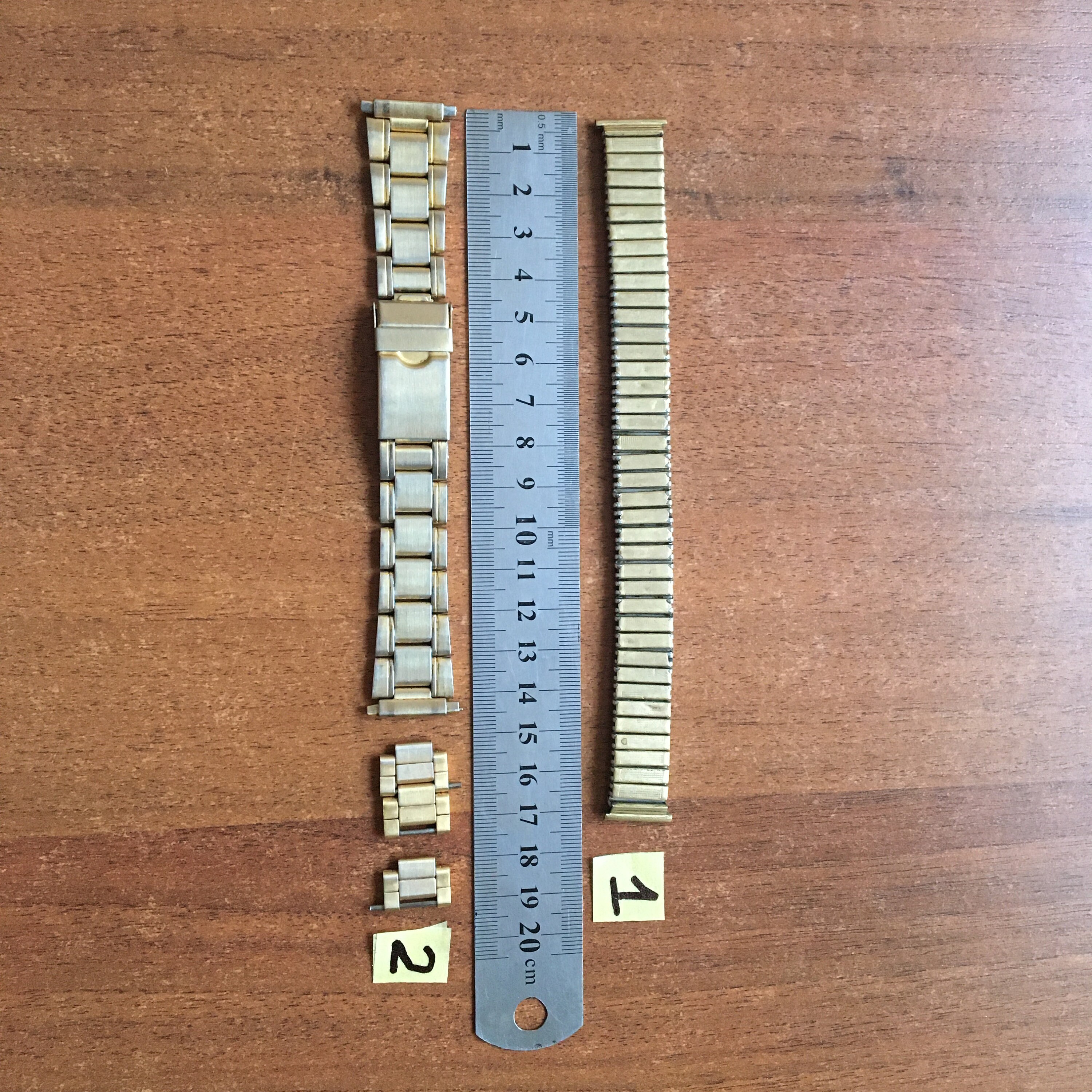 Vintage Gold Watch Bracelet Fixo-flex Stainless Steel Expanding Watch ...