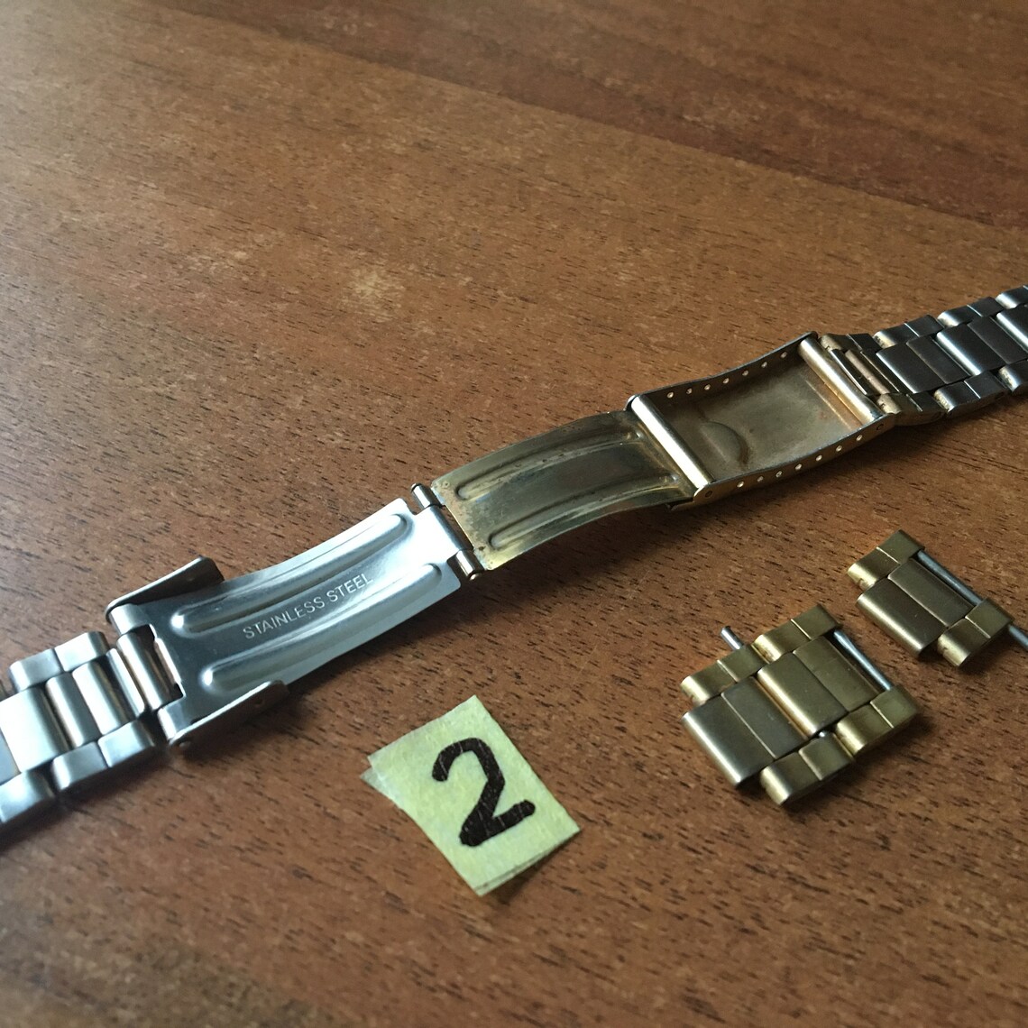 Vintage Gold Watch Bracelet Fixo-flex Stainless Steel Expanding Watch ...