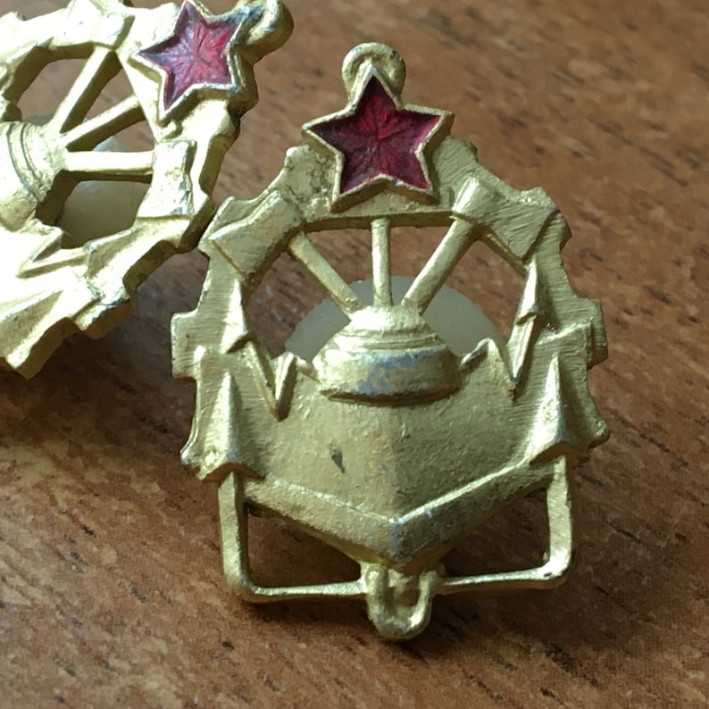 1970s Buttonholes Engineering Forces Loops on the Collar USSR Soviet ...