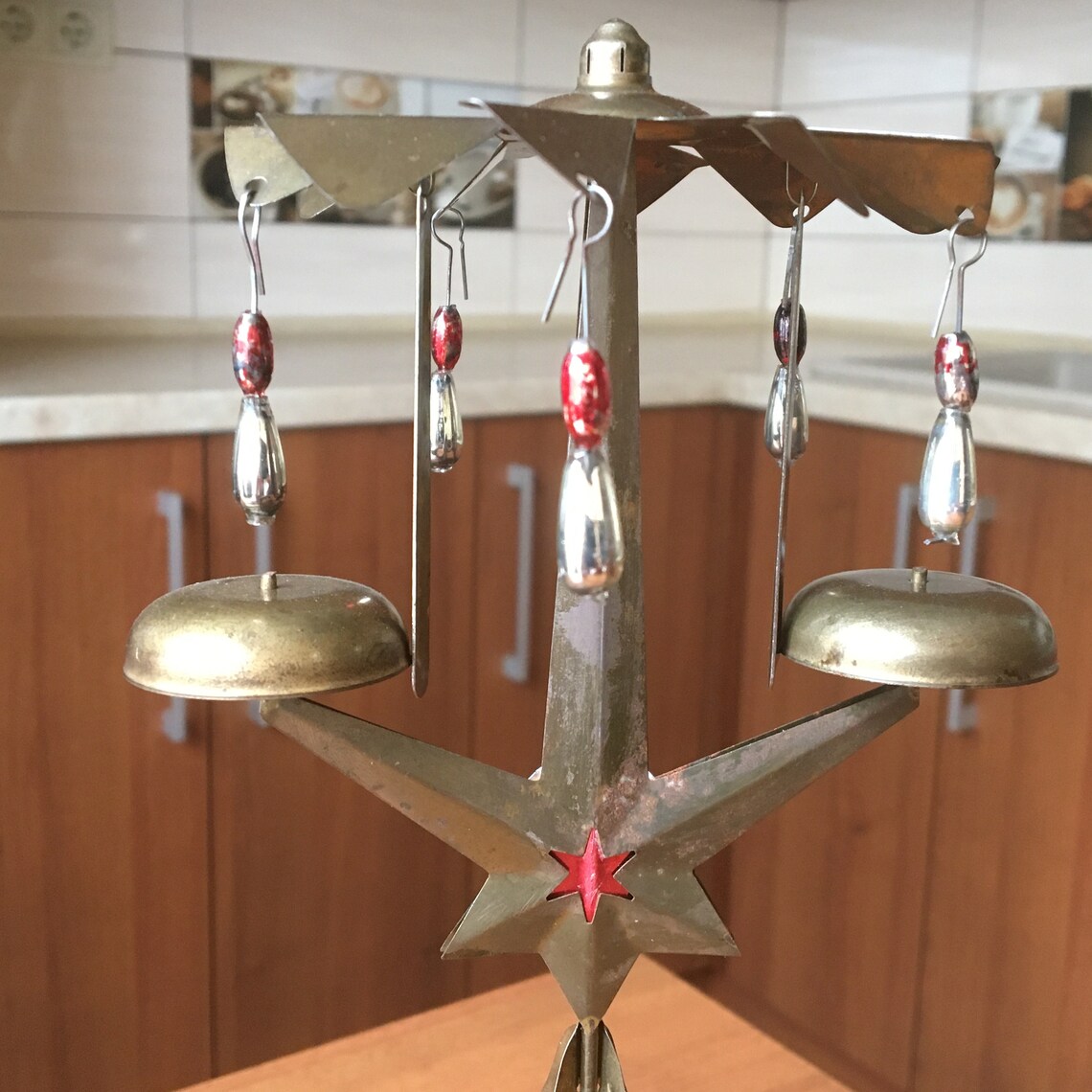 RARE 50s Christmas Chime Brass, Vintage Chimes Traditional Decorative ...