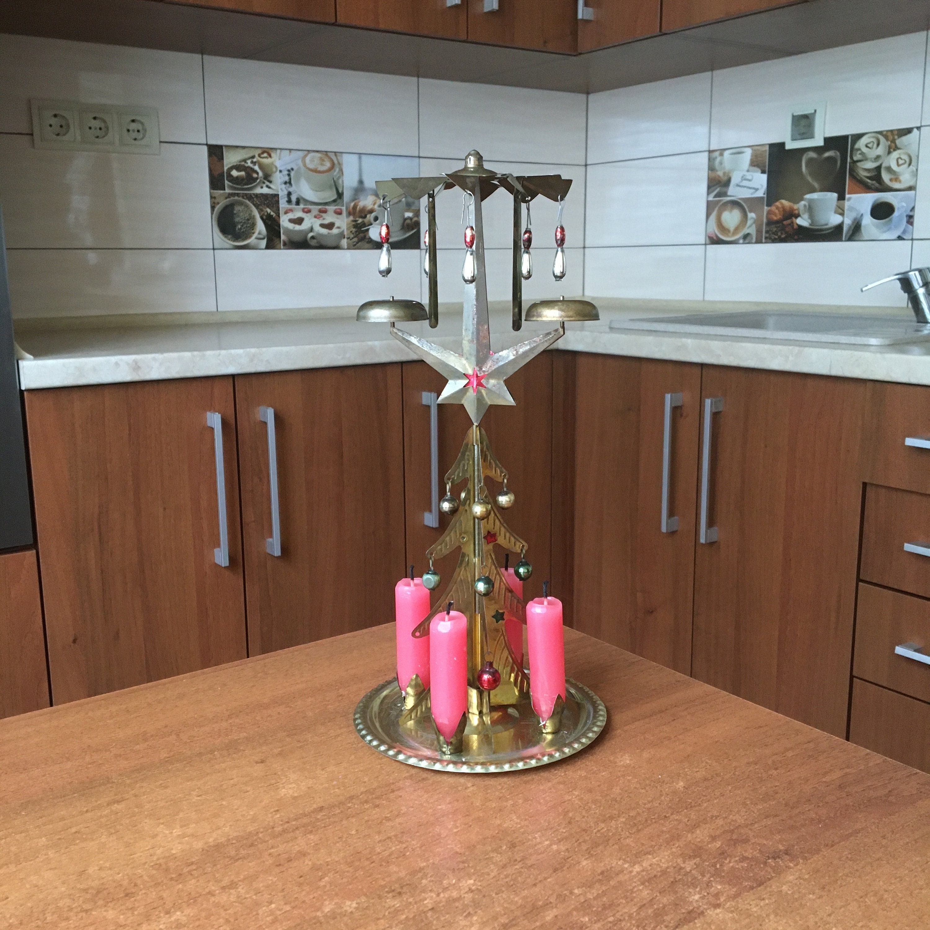 RARE 50s Christmas Chime Brass, Vintage Chimes Traditional Decorative ...