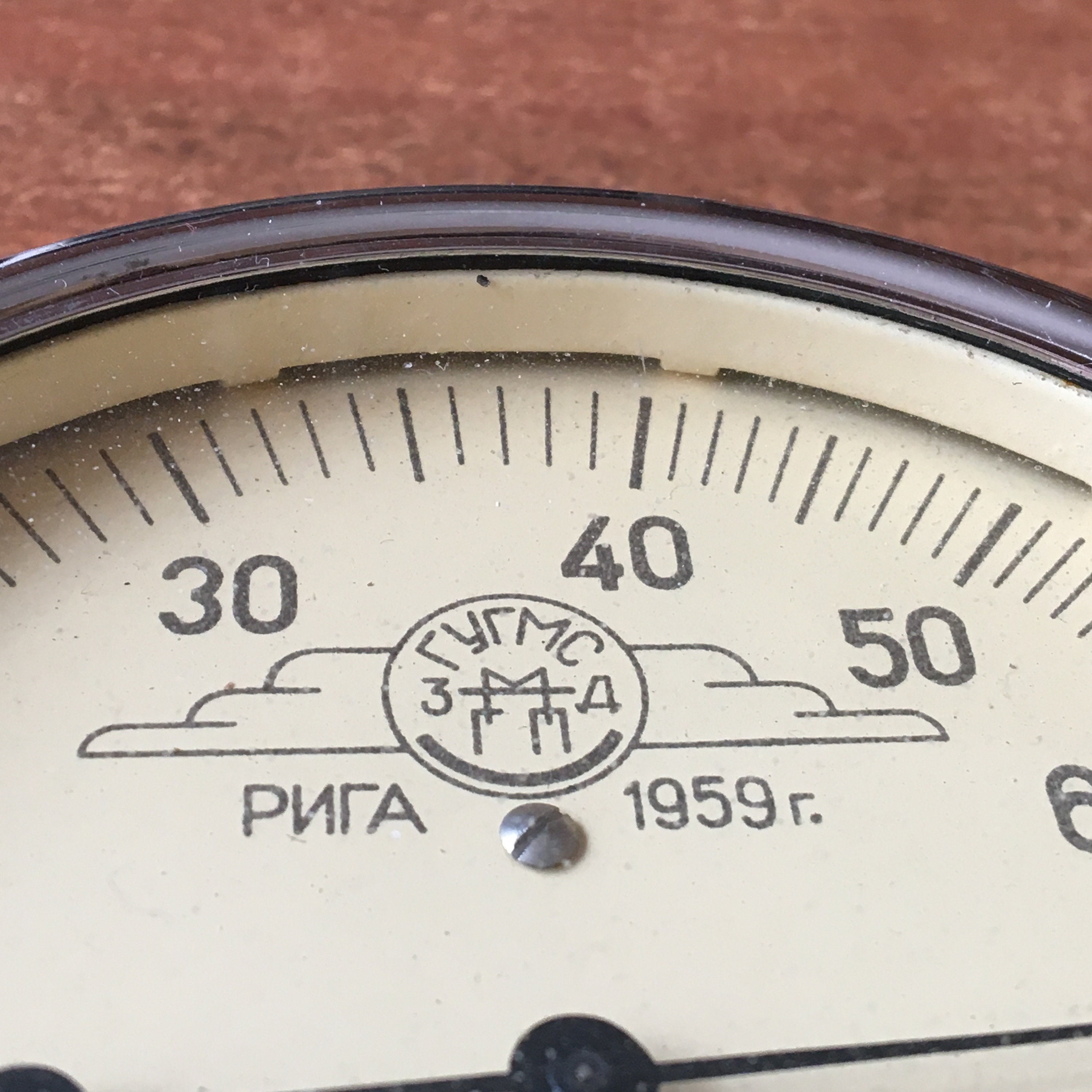 1959 Vintage Circular Hygrometer, Wall Hygrometer, Antique Weather ...