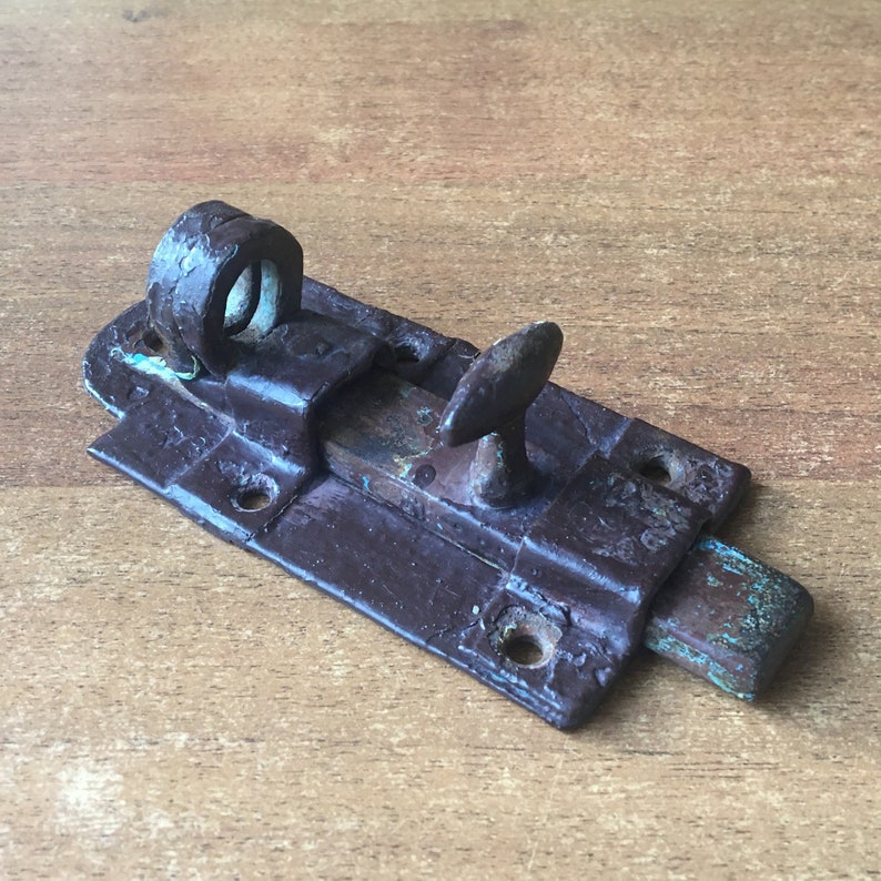 1800s. Antique Door Lock, Latch Lock, Hand Forged, Gate Latch, Gate ...