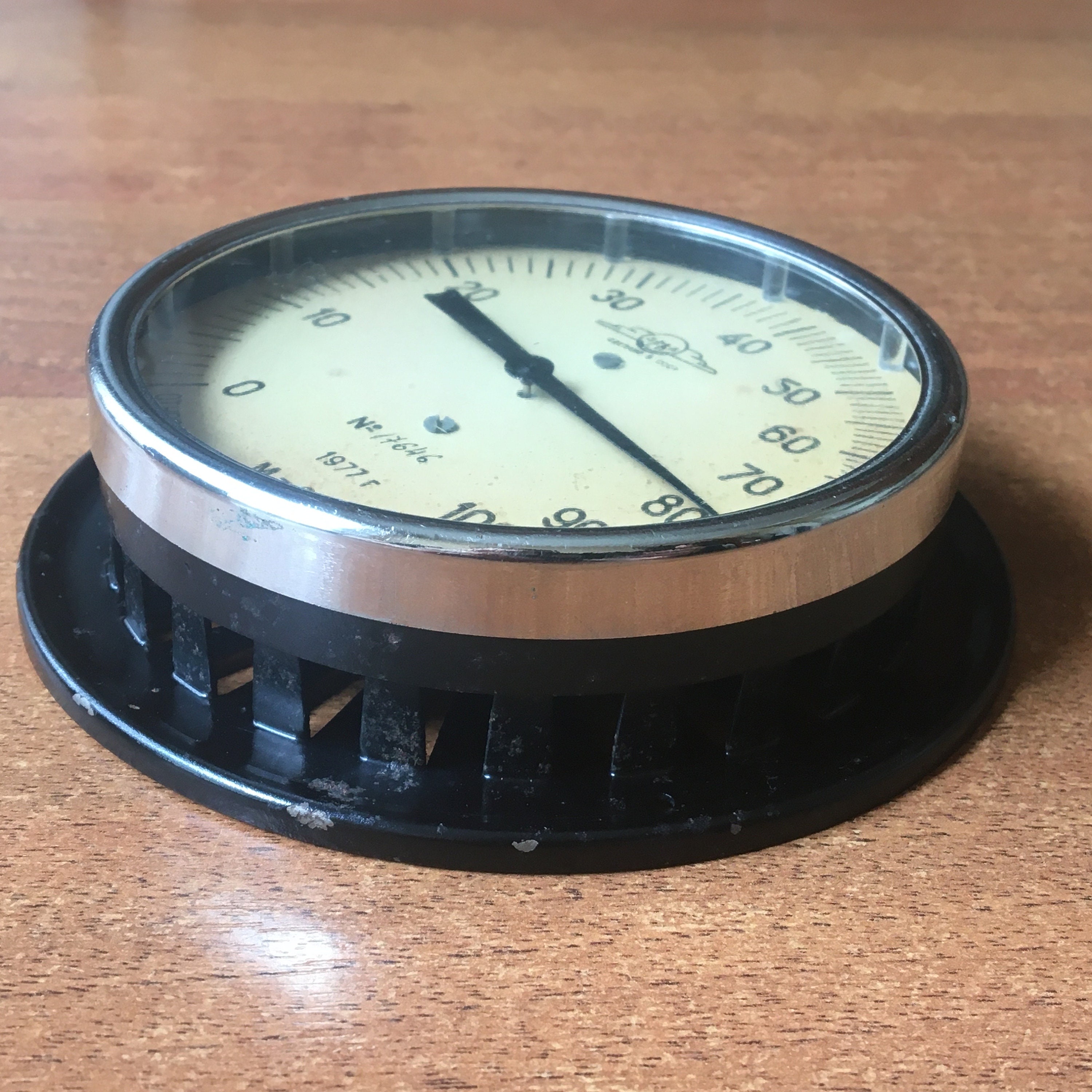 1977 Vintage Circular Hygrometer, Wall Hygrometer, Antique Weather ...