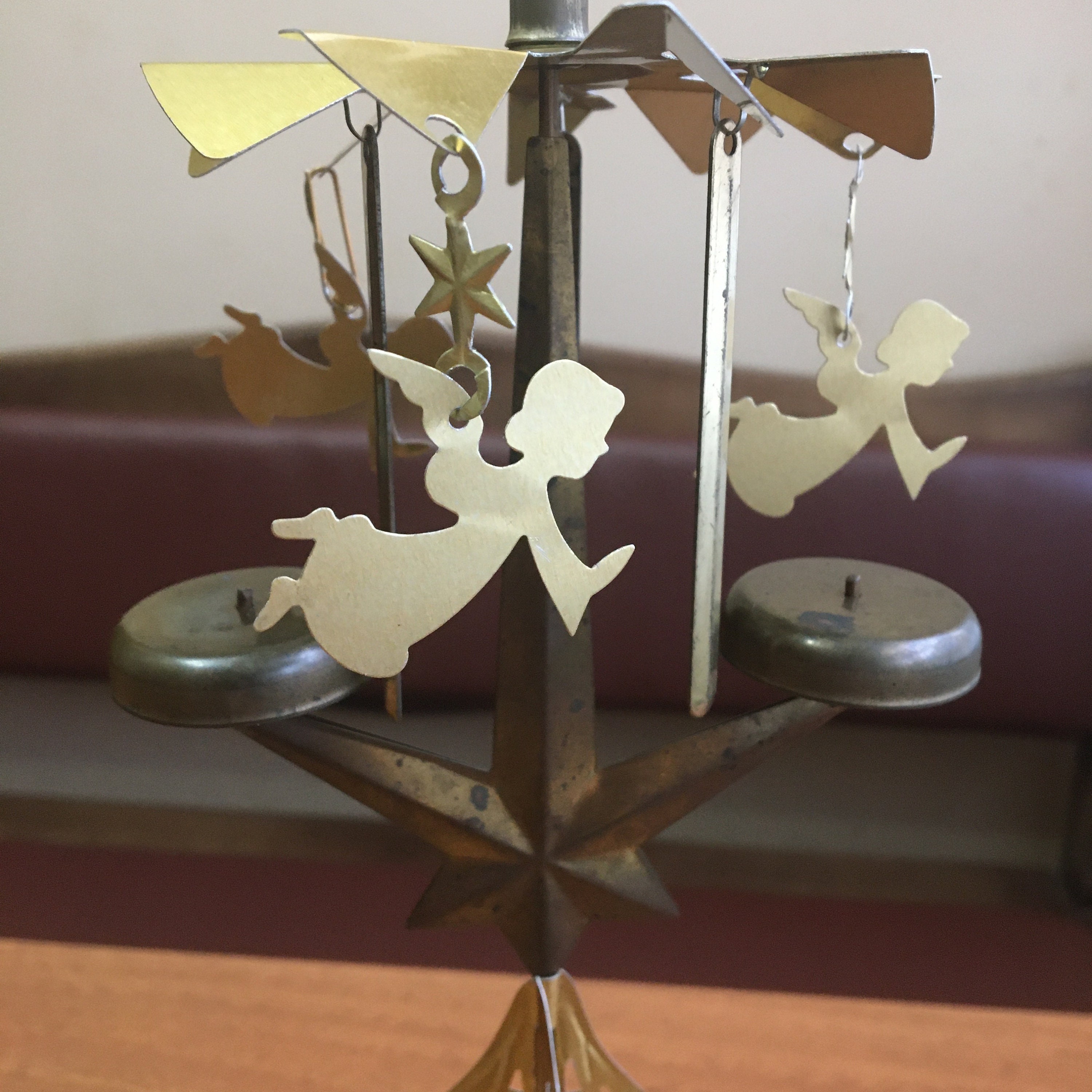 RARE 1970s Vintage Christmas Chime Brass, Angel Chimes Traditional ...