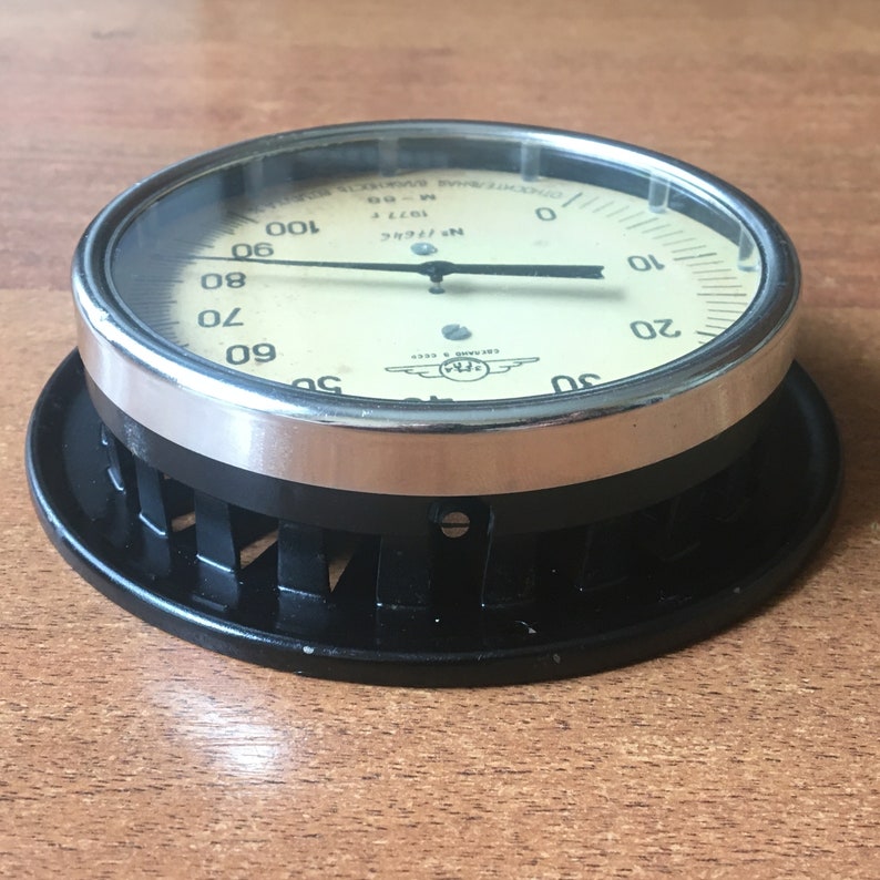 1977 Vintage Circular Hygrometer, Wall Hygrometer, Antique Weather ...
