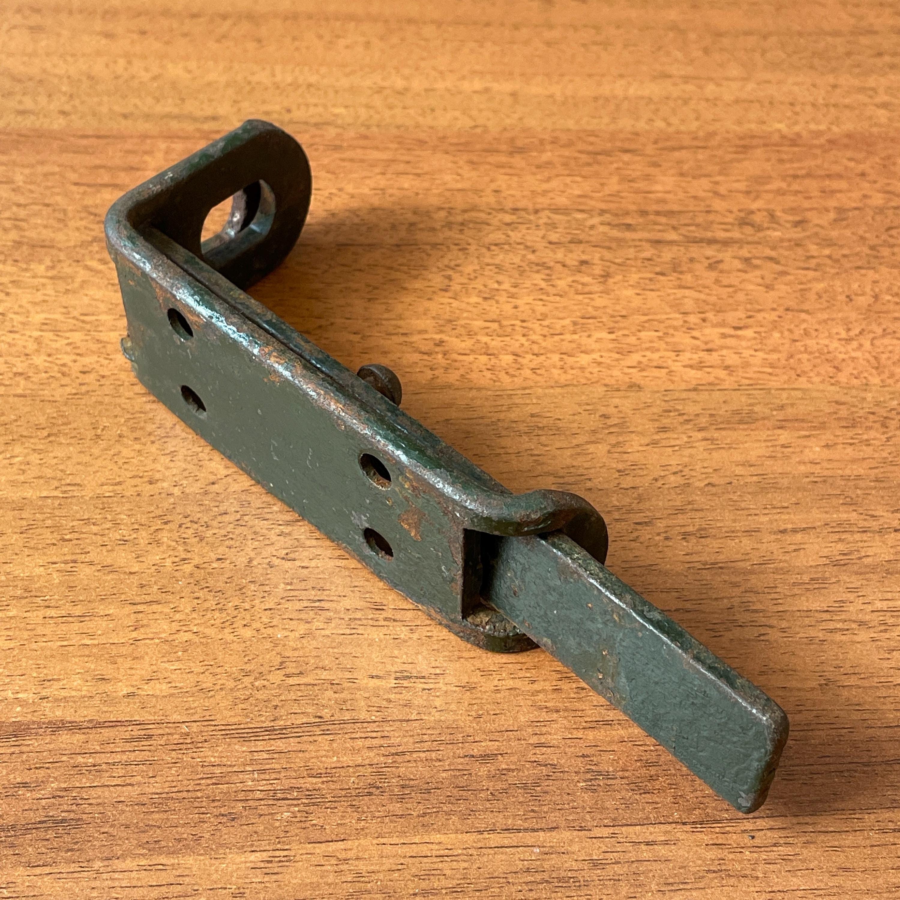 Rustic Vintage Hinged Safety Padlock Lock Hasp, Latch Lock, Gate Lock ...