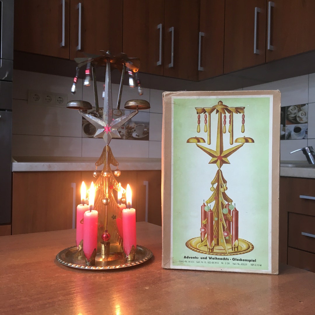 RARE 50s Christmas Chime Brass, Vintage Chimes Traditional Decorative ...