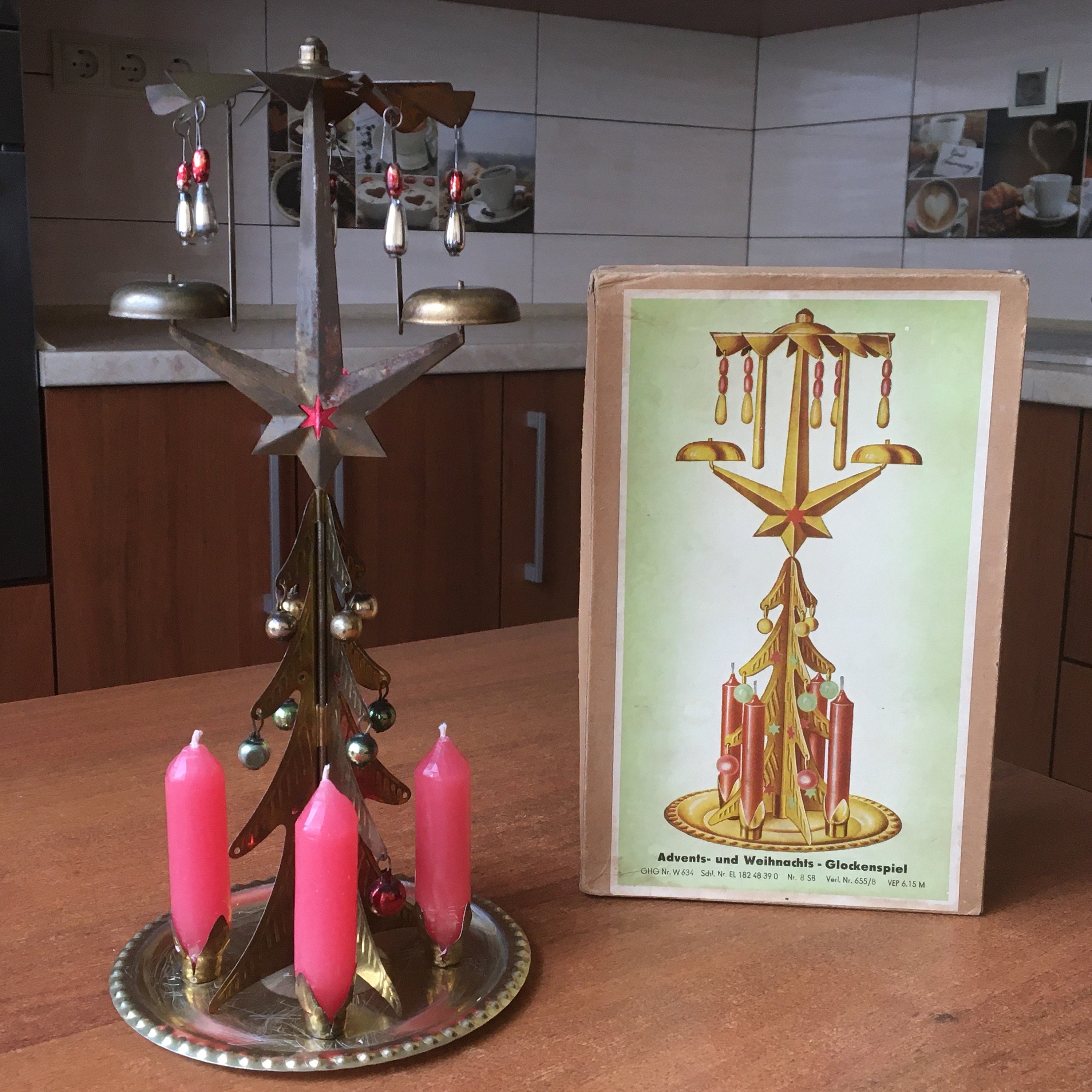 RARE 50s Christmas Chime Brass, Vintage Chimes Traditional Decorative ...