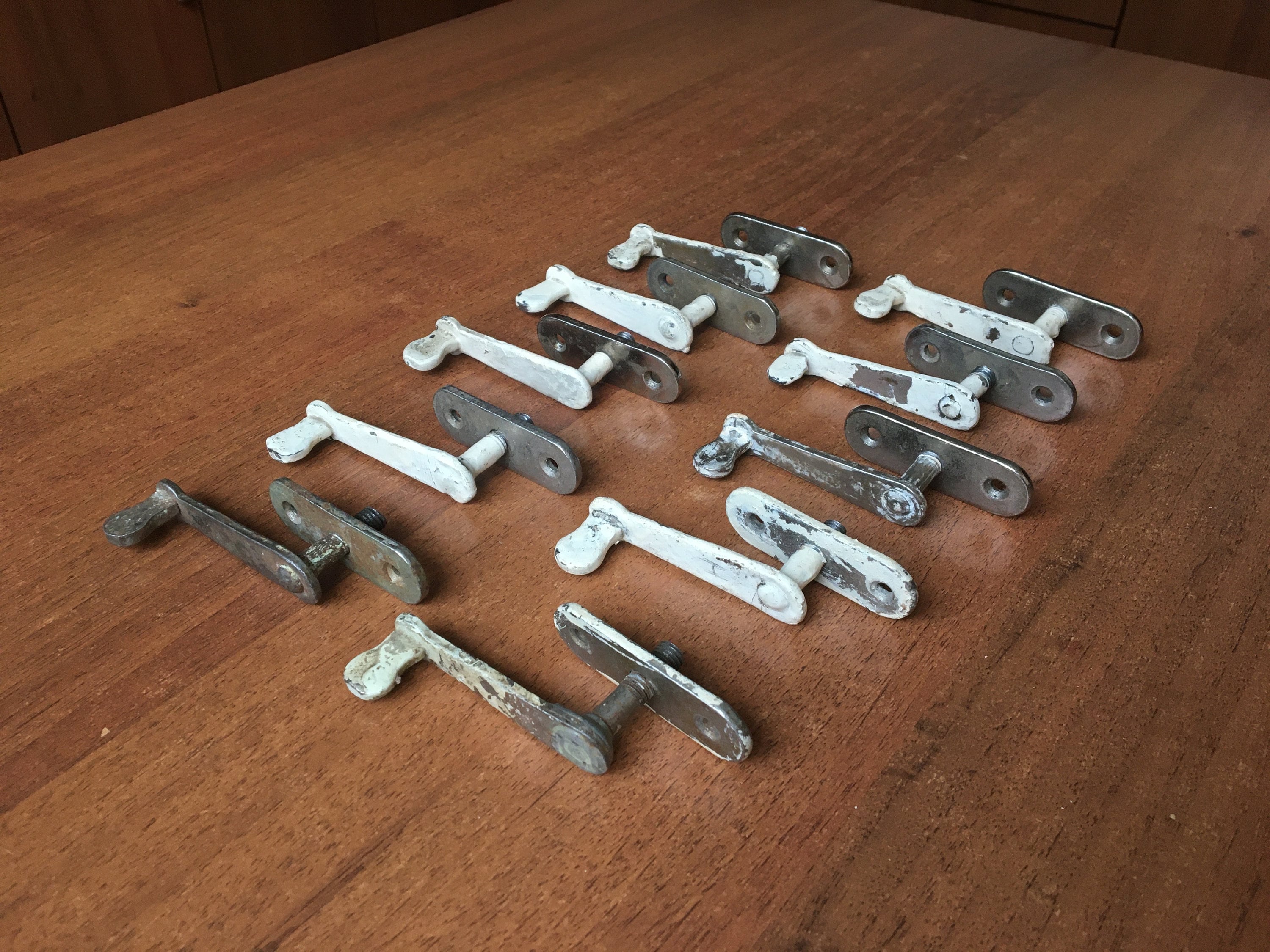 10 Pcs. Antique Cremona Window Sliders Furniture Latch, Small Door ...
