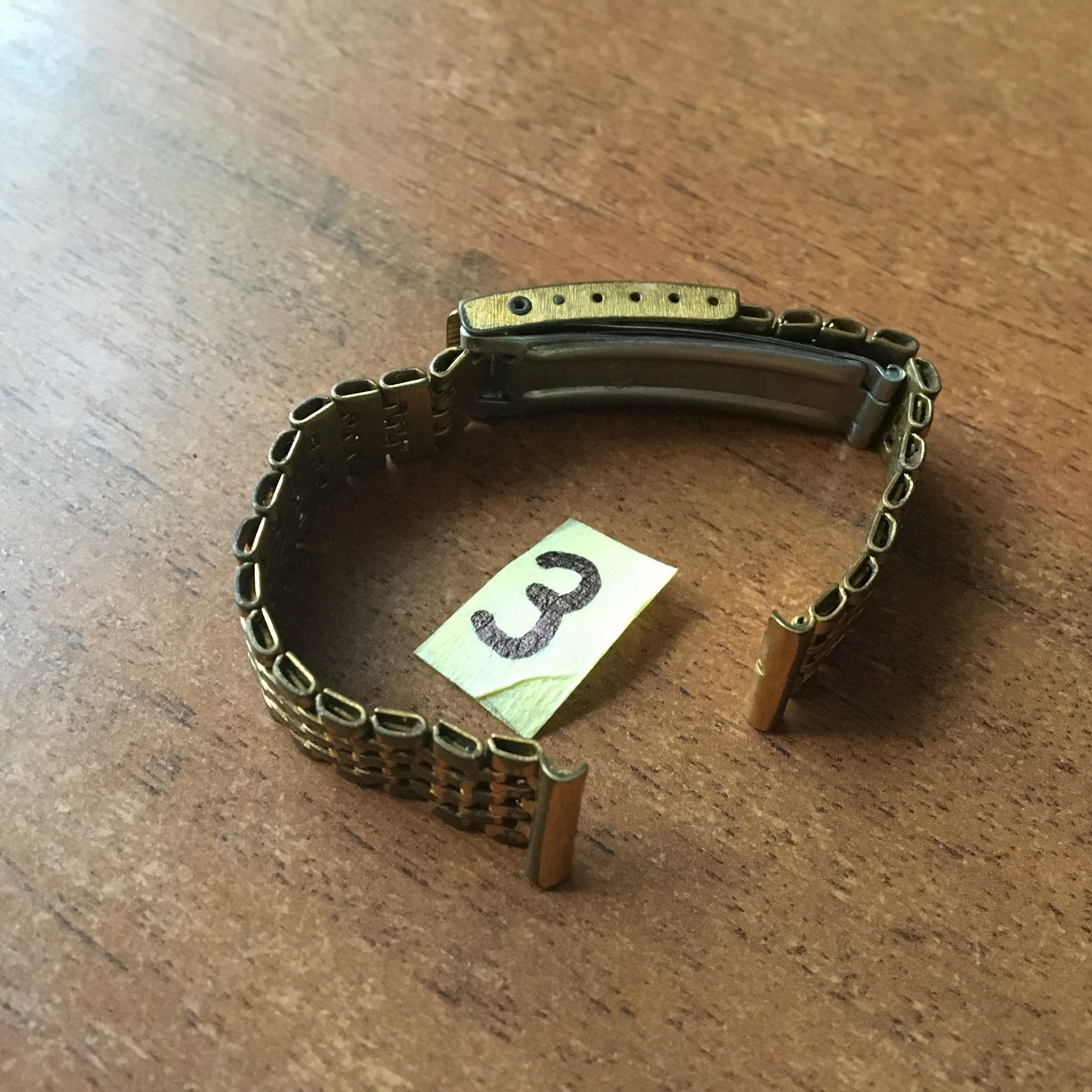 Vintage Gold Watch Bracelet Fixo-flex Stainless Steel Expanding Watch ...