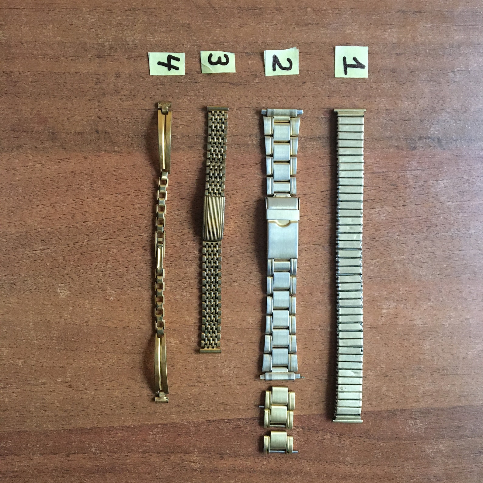 Vintage Gold Watch Bracelet Fixo-flex Stainless Steel Expanding Watch ...