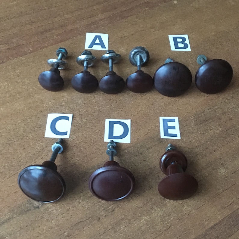 50s. RARE Vintage Bakelite Knobs, Furniture Handles, Furniture Parts, Drawer Pull, Drawers ...