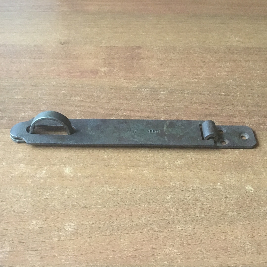 Rustic Vintage Hinged Safety Padlock Lock Hasp, Latch Lock, Hand Forged ...