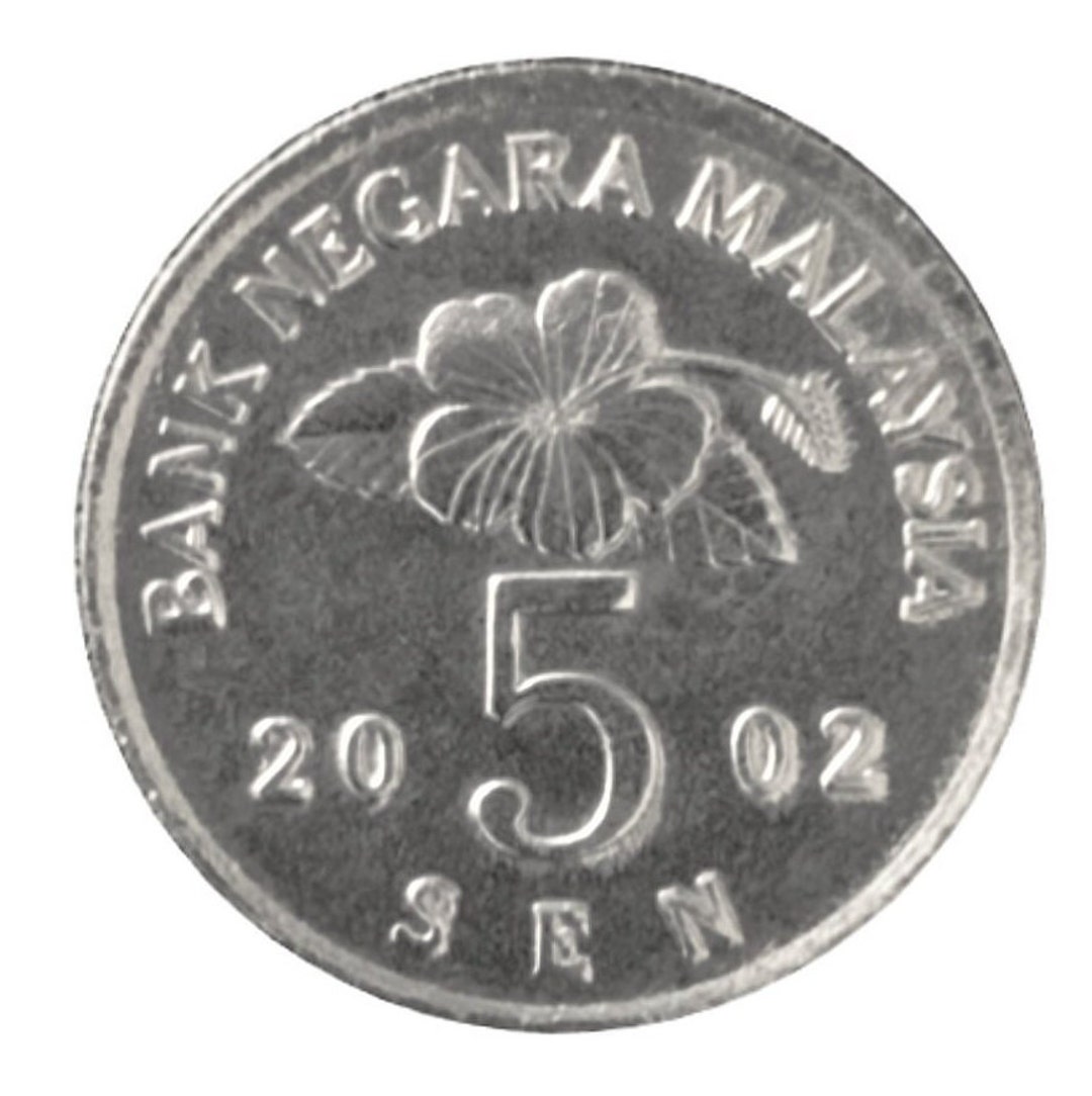 2002 5 Sen - Malaysia - Etsy