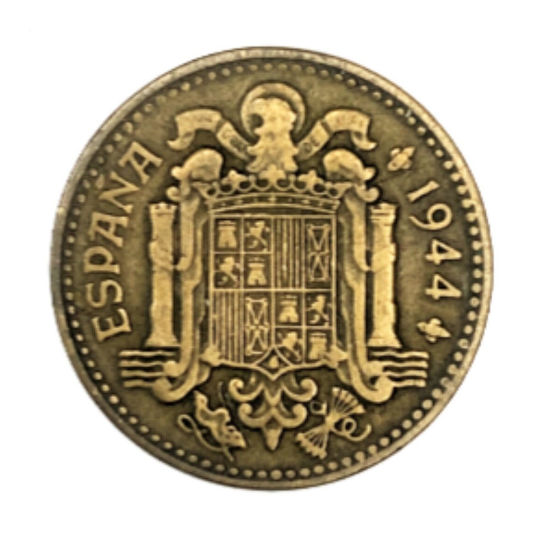 1944 1 Peseta Spain Francisco Franco - Etsy