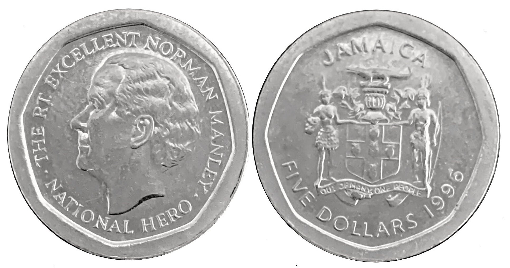 Jamaican Money Coins Five