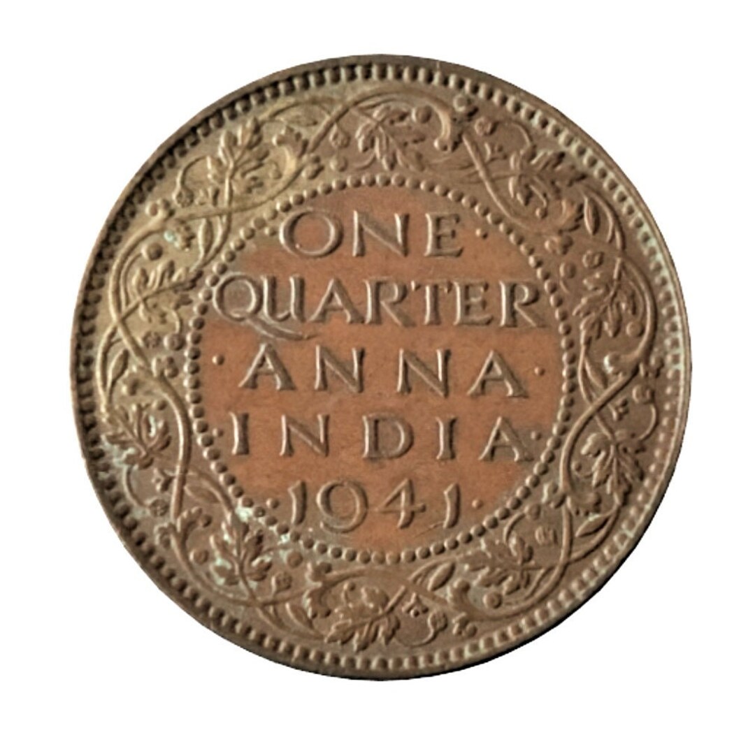 1941 Quarter Anna- India - Extra Fine - 1/4 Anna - Etsy