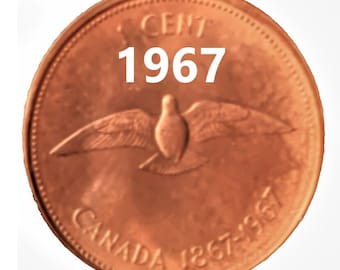 1967 Canadian Penny - Etsy Canada