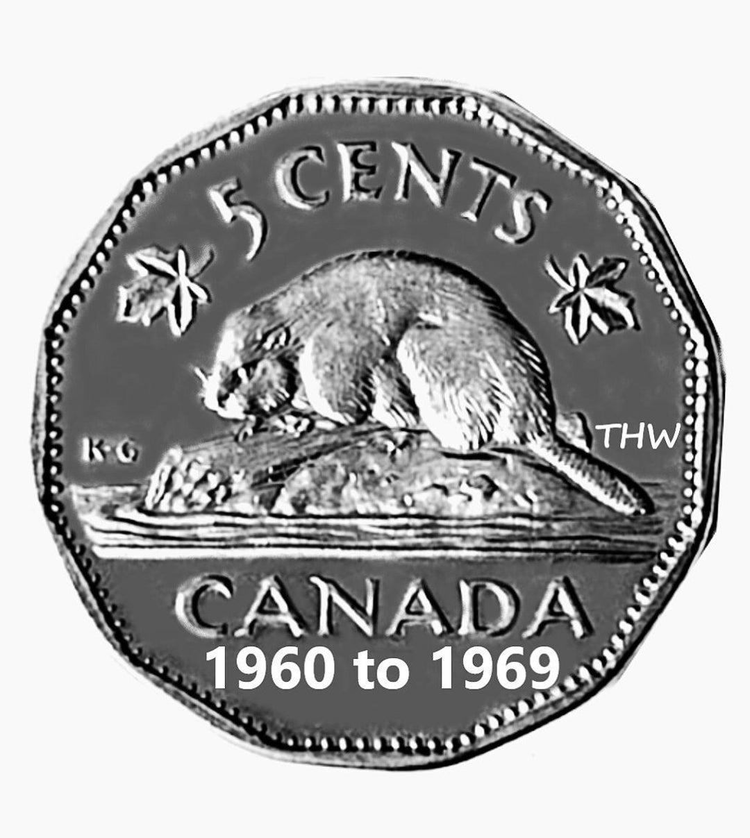 Canadian Nickel - Canada 5 Cent - 1960 to 1969 - Select Year(s) - Etsy