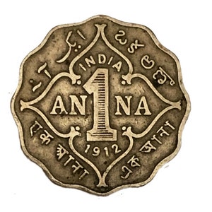 1912 One Anna India Excellent Condition - Etsy