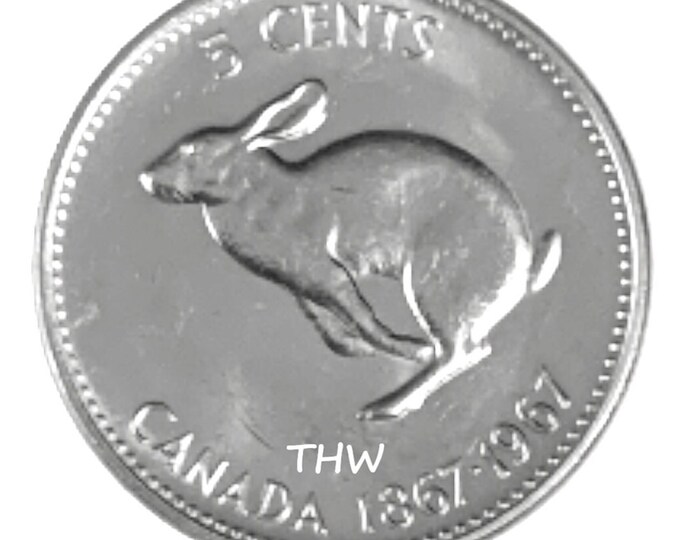 Canada 1954 5 Cents SF Five Cents Canadian Nickel Shoulder Fold Lot # ...