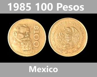 1985 100 Pesos Coin - Etsy