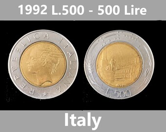 Italian L 500 Coin - Etsy