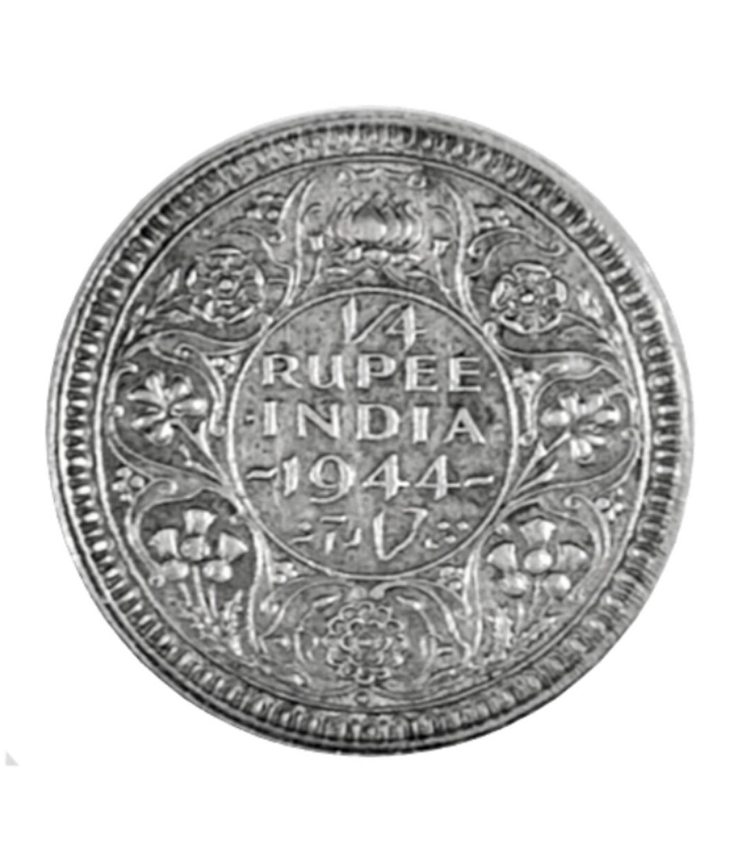 1944 1/4 (quarter) Rupee- India - Silver (.500) - Etsy