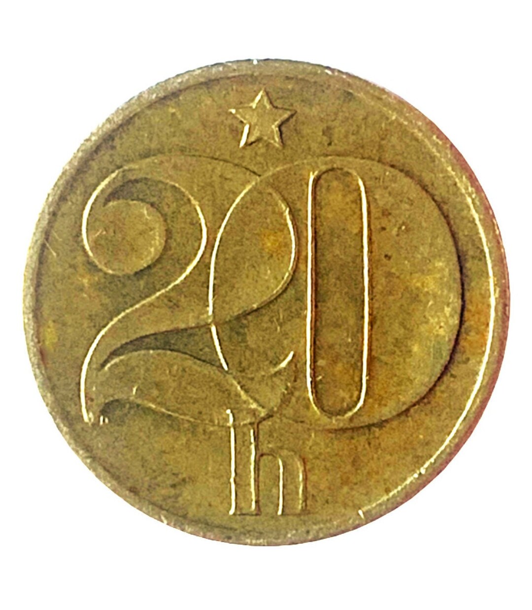 1976 20 Haleru - Czechoslovakia - Etsy